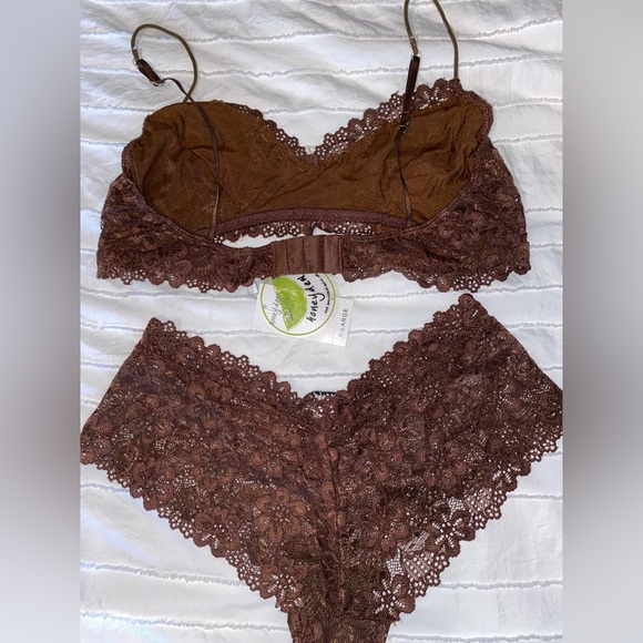 Intimates & Sleepwear | Brown 2 Piece Lingerie Set | Poshmark